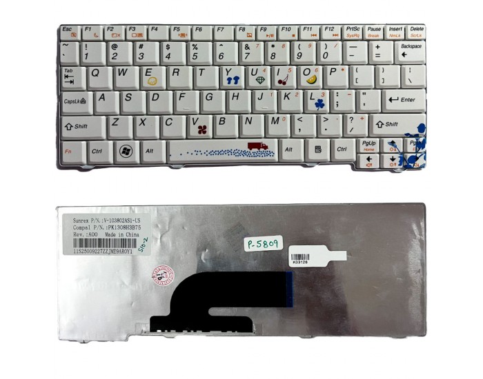 LAPTOP KEYBOARD FOR LENOVO IDEAPAD S10 2 (WHITE) - GolchhaComputer.Com