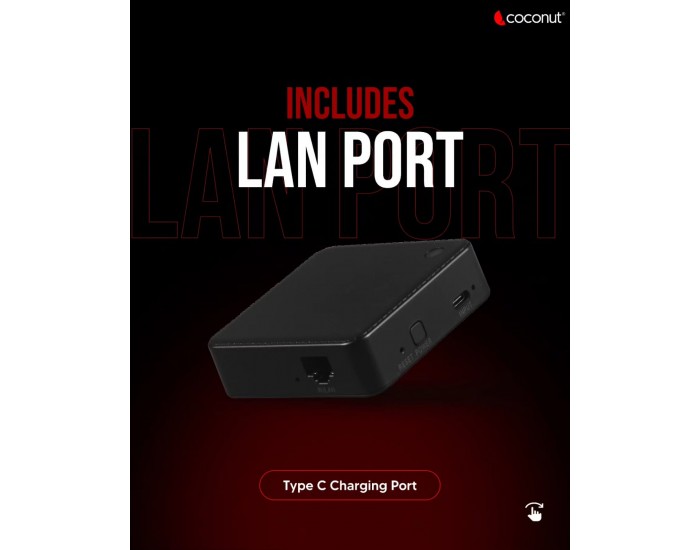 COCONUT SIM ROUTER 4G WIFI (PORTO 4) (ALL SIM SUPPORTED ...