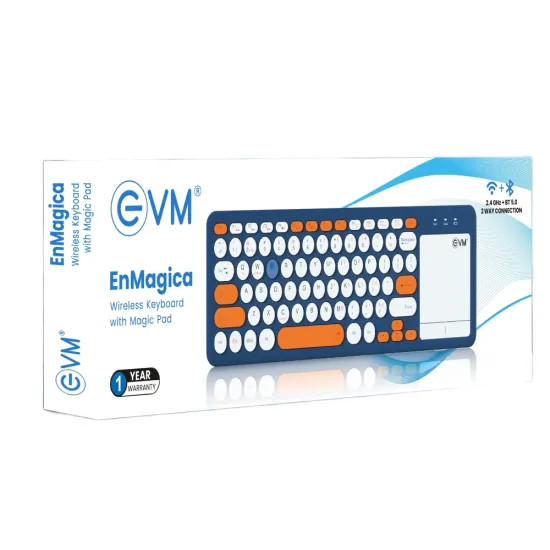 EVM Wireless Bluetooth Keyboard With Touchpad EnMagica WLK-027 ...